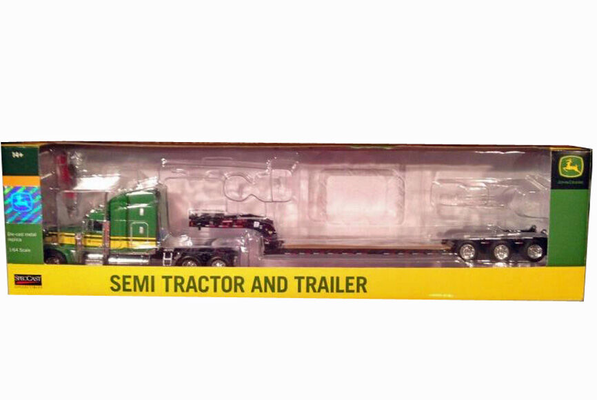 PETERBILT 379 PRIME MOVER with FONTAINE LOW LOADER John Deere livery ...
